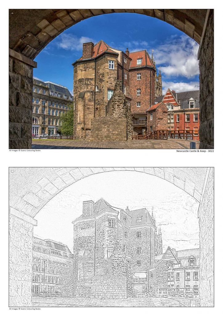 Newcastle upon Tyne Colouring Book – Ponteland Print