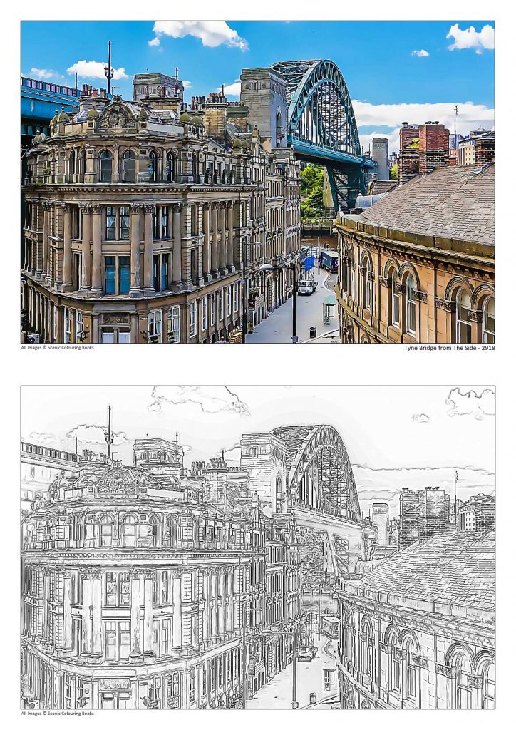 Newcastle upon Tyne Colouring Book – Ponteland Print