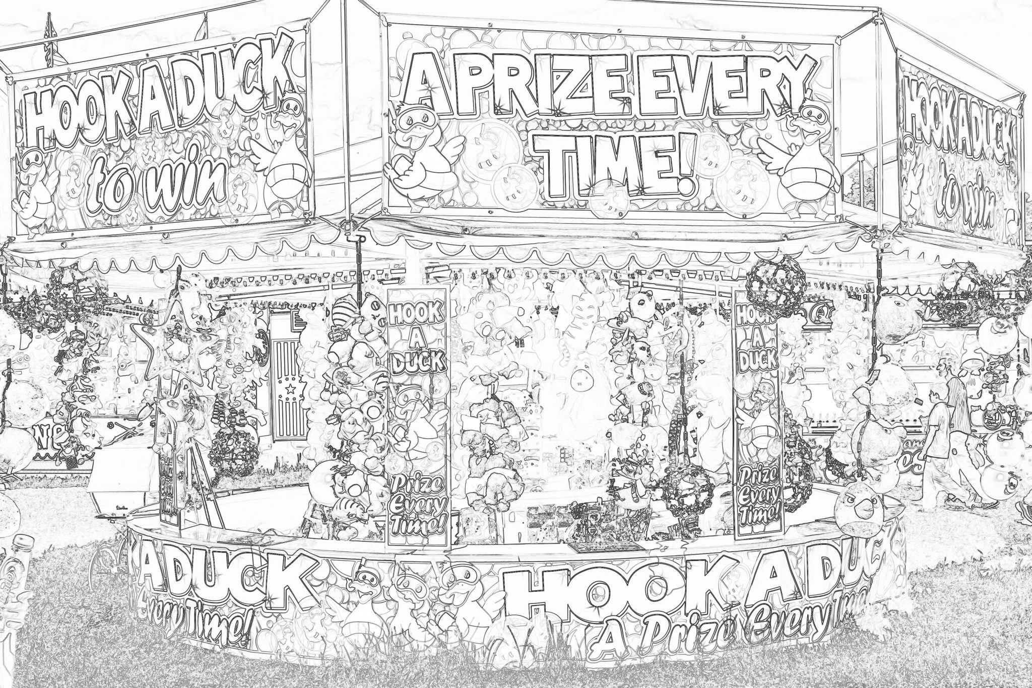 Hoppings Fun Fair Colouring Sheet Free Download – Ponteland Print