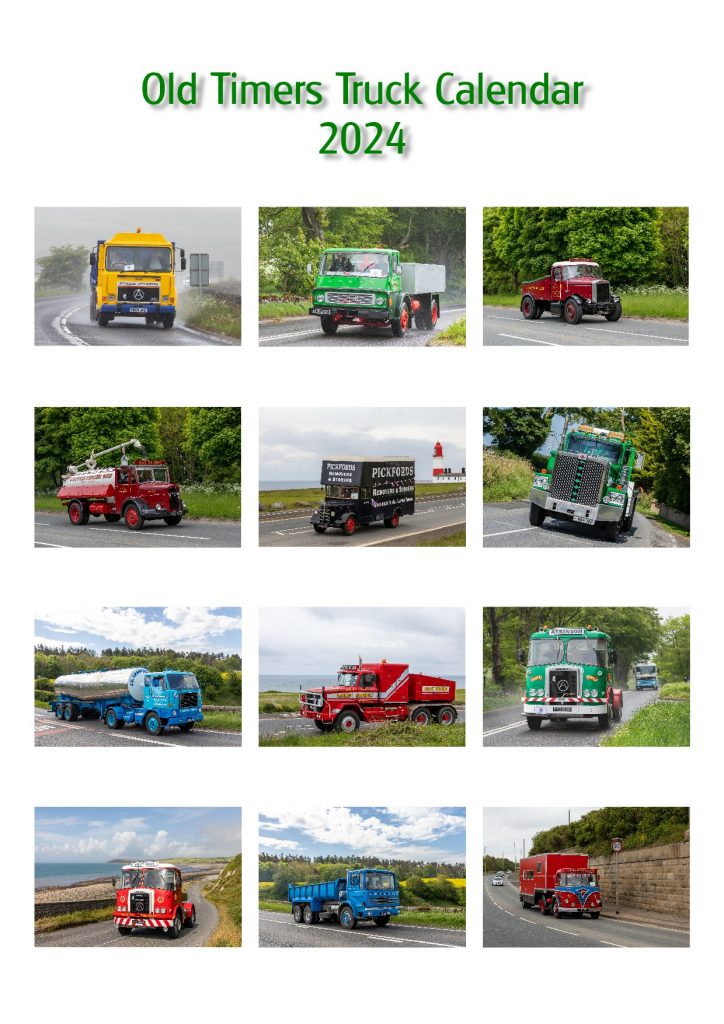 Old Timers Vintage Trucks A3 Calendar – Ponteland Print